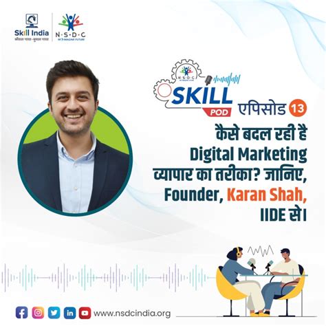 karan shah on linkedin nsdc skillpod episode 13 coming soon