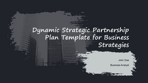 Dynamic Strategic Partnership Plan Template For Business Strategies Ppt H