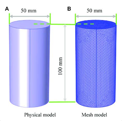 Schematic Diagram Of The Model A Physical Model B Mesh Model Download Scientific Diagram