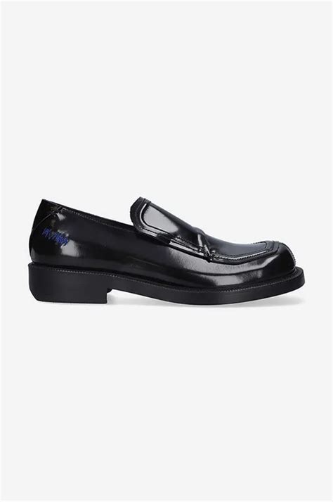 Ader Error Leather Loafers Mens Black Color At Prm Us