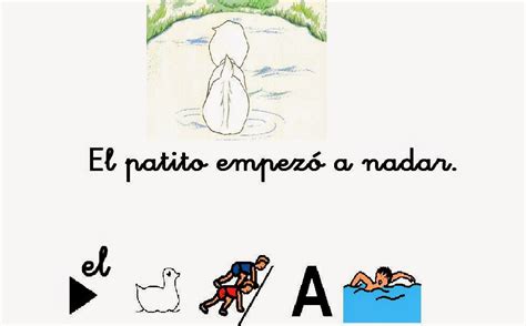 El Jardín Secreto De Las Palabritas El Patito Feo Con Pictogramas