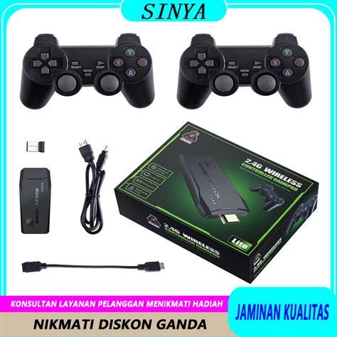 Jual Baru Nirkabel M8 Video Game Box Konsol 2 4g Hd 4k 5000 Game 64gb