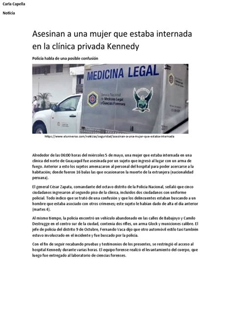 Asesinan A Una Mujer Que Estaba Internada En La Clínica Privada Kennedy