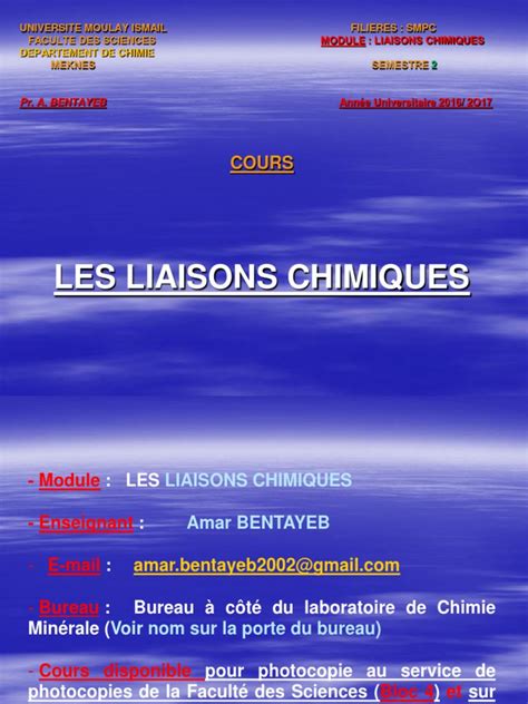 Chapitre 1 Introduction Et Modèle De Lewis Pdf Liaison Chimique