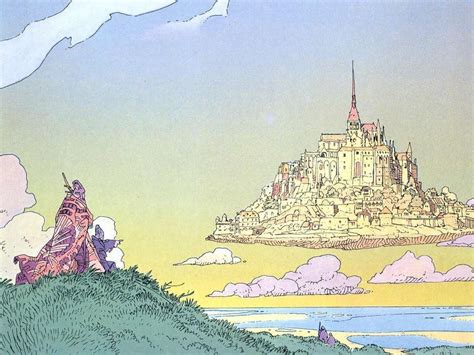 Moebius Clouds Landscapes Artwork Floating Island Moebius Art Jean