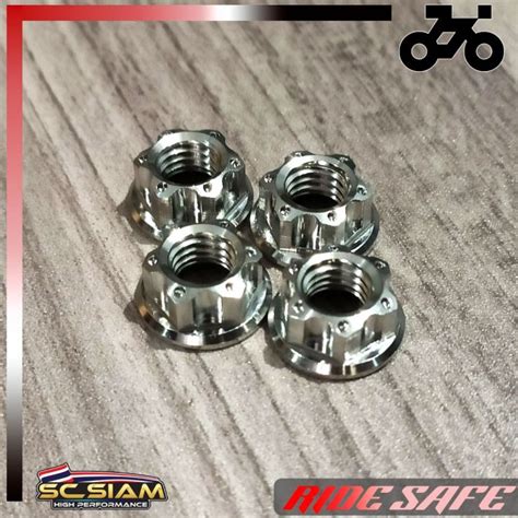 SC SIAM SPROCKET NUT SET OF 4 FOR WAVE XRM RS RAIDER R150 CARB FI