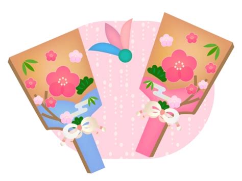 梅の羽子板の年賀状・お正月イラスト02 年賀状の無料テンプレートやイラスト