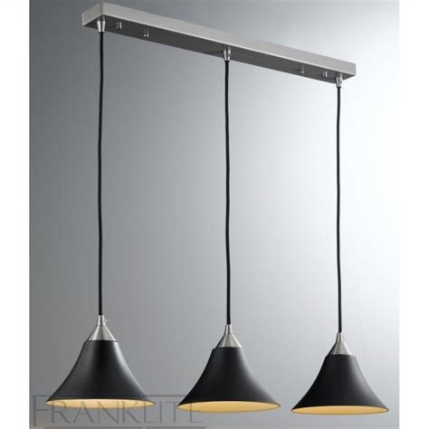 Franklite Fl22903923 Black Glass Single Pendant Light Love4lighting