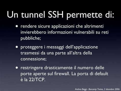 Tunnel Ssh Per Utenti Windows Ppt
