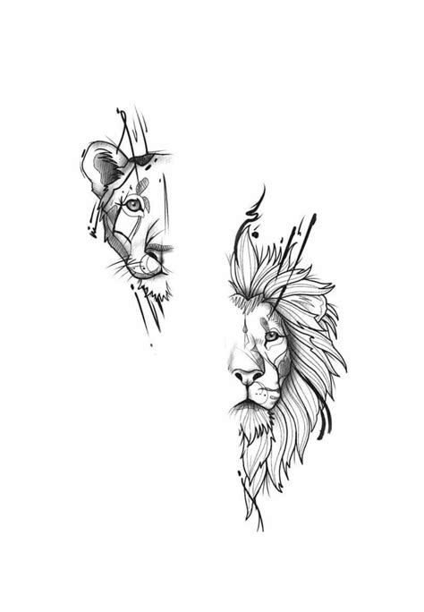 Pin On Meus Pins Salvos Lion Tattoo Geometric Lion Tattoo Small
