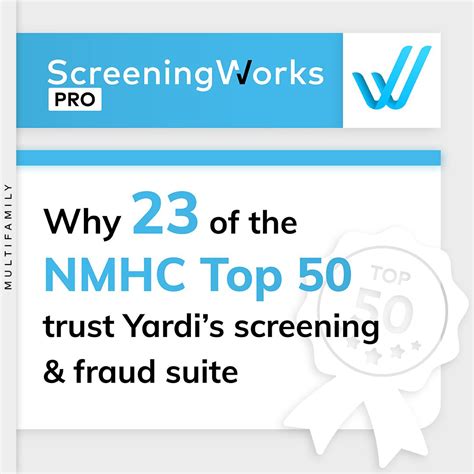 Yardis Screeningworks Pro Saves Nmhc Top 50 From Eviction Costs
