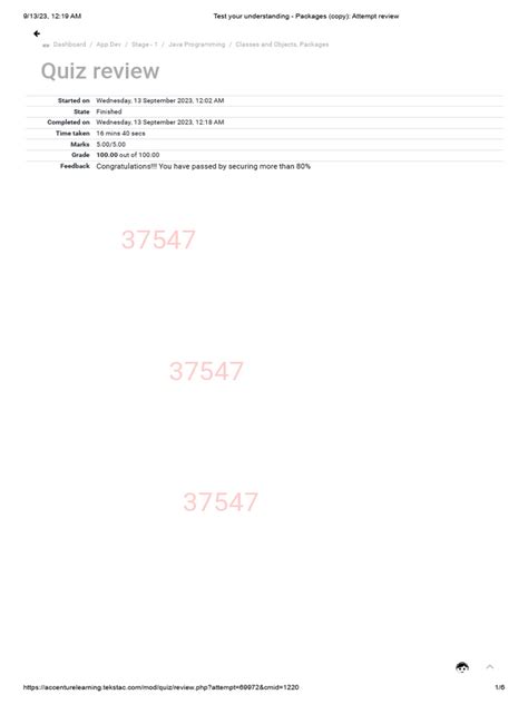 test your understanding packages copy attempt review pdf