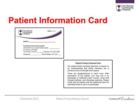 Patient Information Card Aims For Mhs Innovations