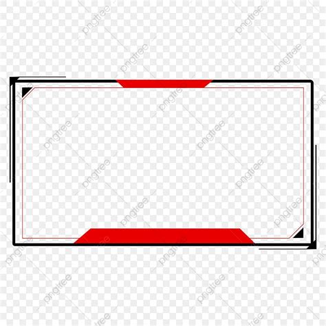 Stream Overlay Vector Png Images Stream Overlay Red Black Frame