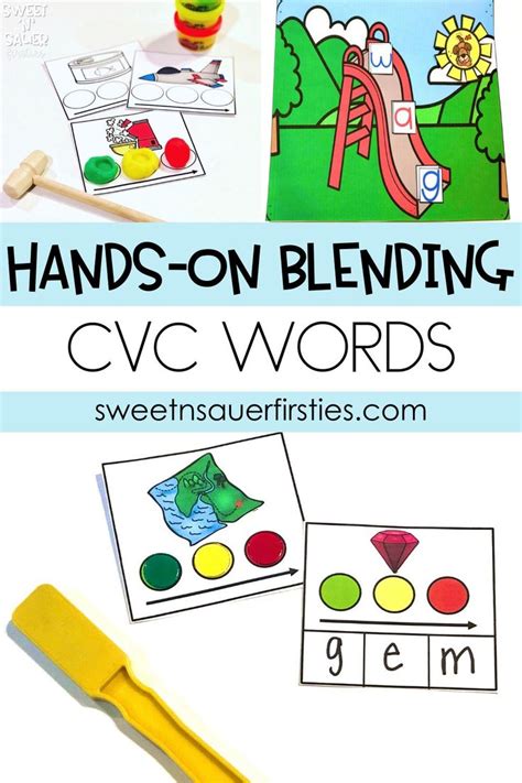 Hands On Blending Cvc Words Cvc Words Phonics Activities Reading Workshop