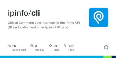 Github Ipinfo Cli Official Command Line Interface For The Ipinfo Api Ip Geolocation And