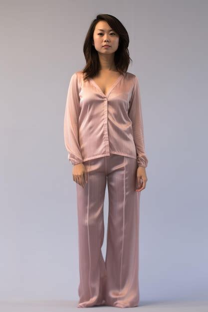 Premium Ai Image Girl In Pajamas