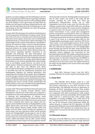 Design Of IOT Garbage Monitoring With Weight Sensing PDF