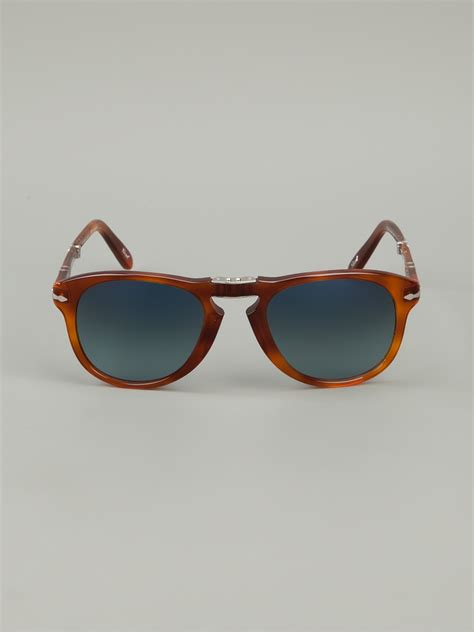 Persol Folding Frame Steve Mcqueen Sunglasses In Brown Lyst