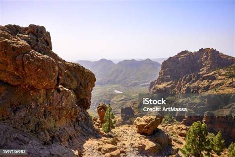 Pemandangan Panorama Dari Pico De Los Pozos De Las Nieves Pemandangan