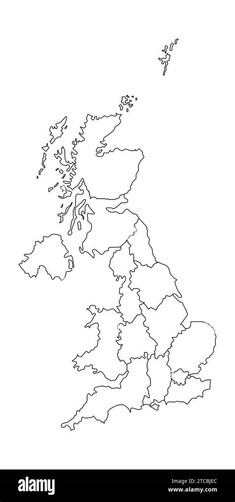 United Kingdom Map Stock Vector Images Alamy