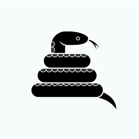 Icône Serpent Long Reptile Sans Membres Symbole Serpent Vecteur Premium