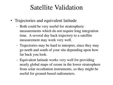 Ppt Satellite Validation Powerpoint Presentation Free Download Id