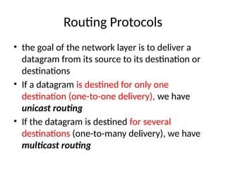 Computer Network Unicast Routing Distance Vector Link State Vector PPT