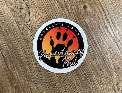 Punxsutawney Phil Paw Decal Punxsutawney Groundhog Club