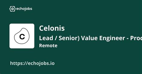 Celonis Is Hiring Lead Senior Value Engineer Process Mining