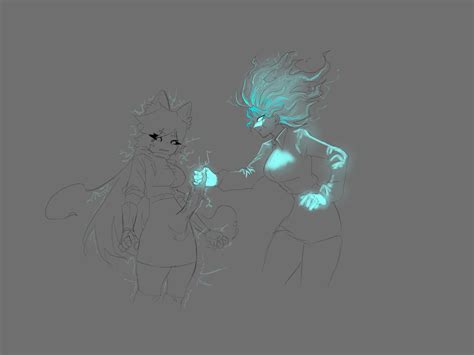 Rule 34 Cat Ears Cum Denial Cyan Glow Dominant Female Electrocution