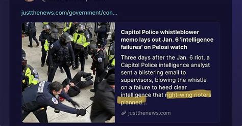 Hes Citing A Report Proving The Insurrection Was Right Wing Dish Shits