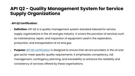 Ppt Understanding Api Q And Api Q Certifications Powerpoint
