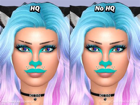 The Sims Resource Facepaint N10 Meow V1 Brow Scar