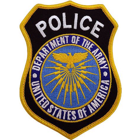 Department Of The Army Police Class A Patch Large Usamm