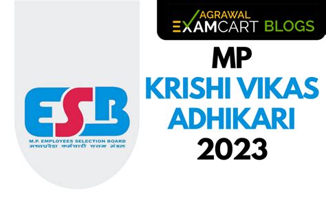 Mp Krishi Vistar Adhikari 2023 Notification 🔔 Books Syllabus Examcart