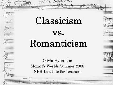Ppt Classicism Vs Romanticism Powerpoint Presentation Free Download Id 6612078
