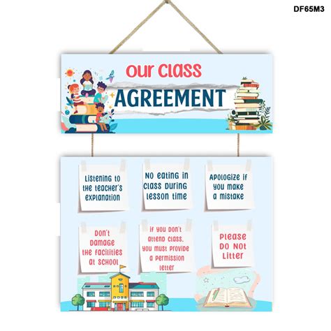 Hiasan Dinding Our Class Agreement Wall Decoration 2 Layers Of