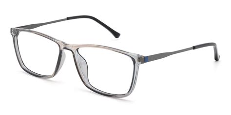Douglas Rectangle Grey Glasses For Men And Women Lensmart