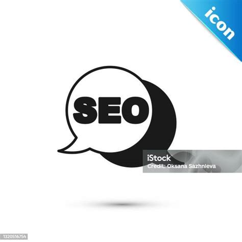 흰색 배경에 격리 된 회색 Seo 최적화 아이콘 벡터 Brand Name Smart Phone에 대한 스톡 벡터 아트 및 기타