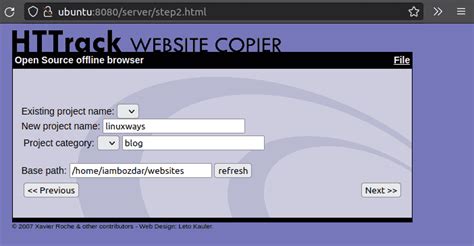 understanding httrack advanced configurations on ubuntu linuxways
