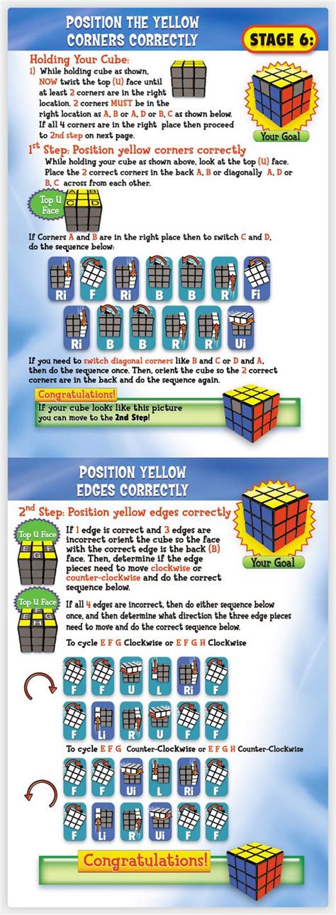 Solution Stage Six You Can Do The Rubiks Cube Rubics Cube Solution Solving A Rubix Cube