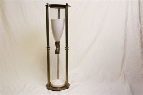 Vintage Brass Hourglass Two Feet Tall Etsy