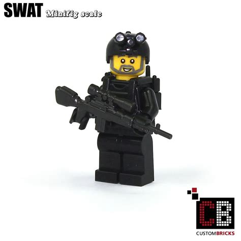 Custombricks De Custom Modell Moc City Swat Fahrzeug Sondereinsatzkommando Aus Lego