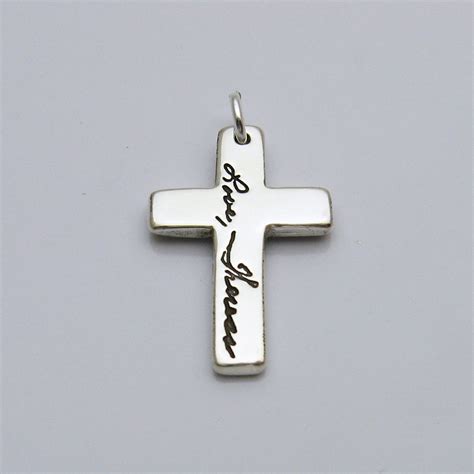 Cross Handwriting Pendant A Timeless Impression