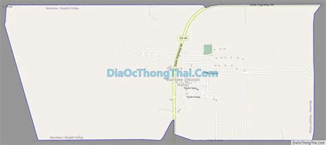 Map Of Wanblee Cdp Thong Thai Real