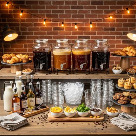 15 Station Coffee Bar Ideas For Party Perfection