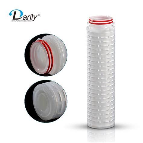 Back Washable Absolute Rated 0 22 Micron Pes Membrane Pleated Filter For Food Beverage Pes