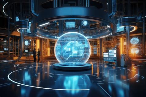 Premium Photo Generate An Image Of A Sophisticated Quantum Computing