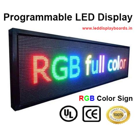 Rgb Led Display Board 120 Inch By 12 Inch Full Color Wifi Accessible Techon Led India